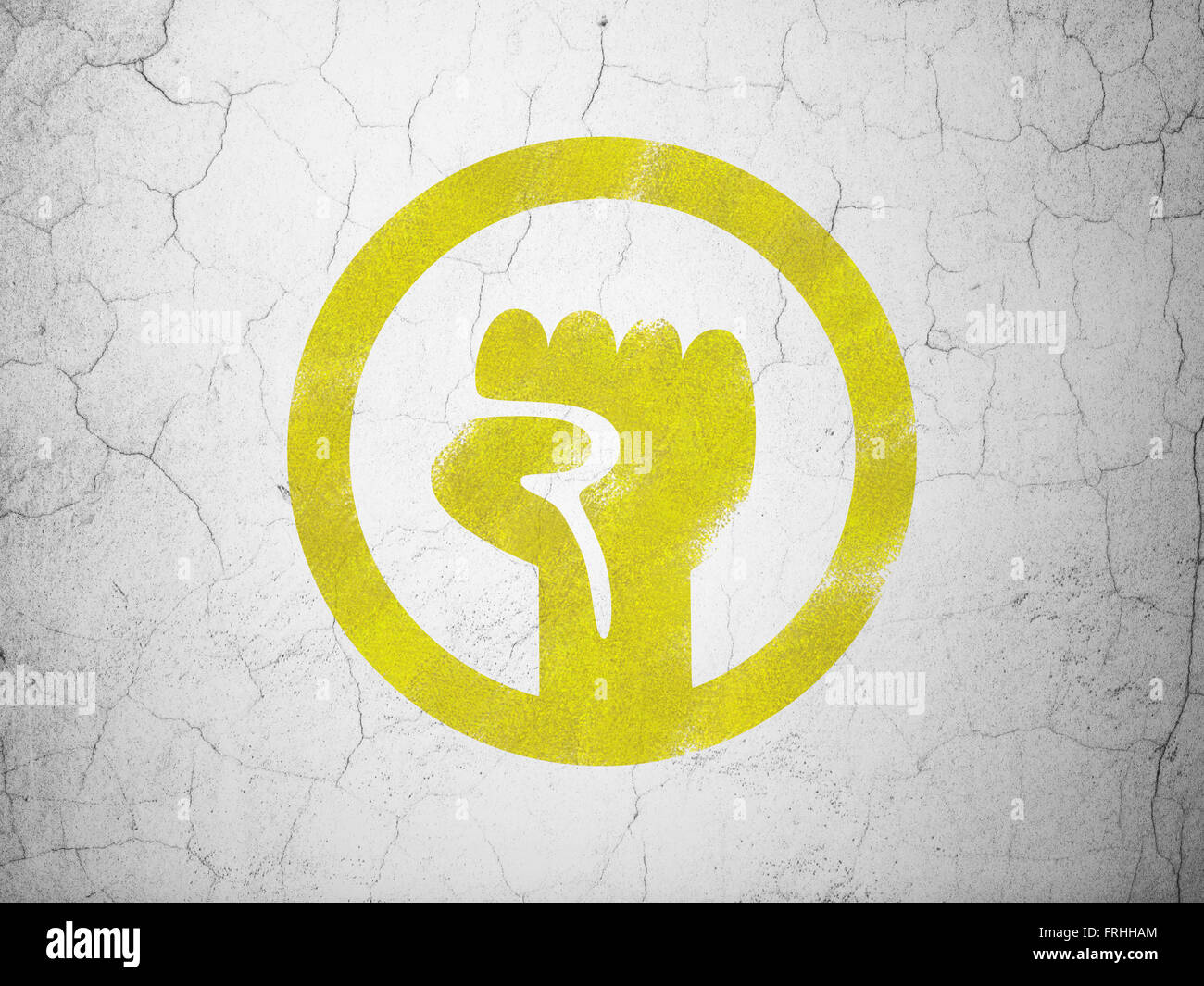 Politics concept: Uprising on wall background Stock Photo - Alamy