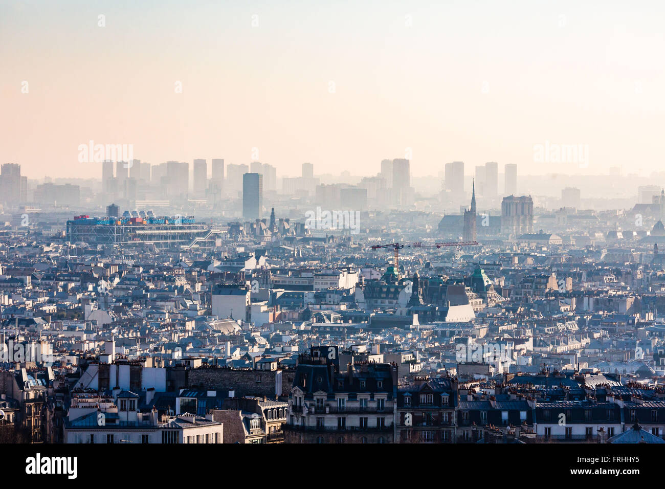 Air pollution in Paris, France Stock Photo - Alamy