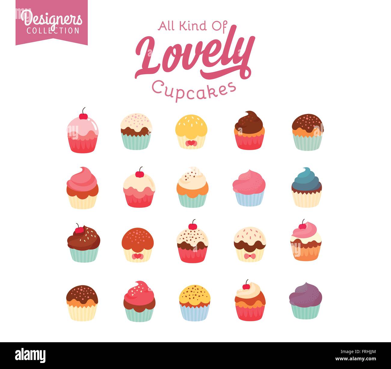 Cupcake vector vectors hi-res stock photography and images - Alamy