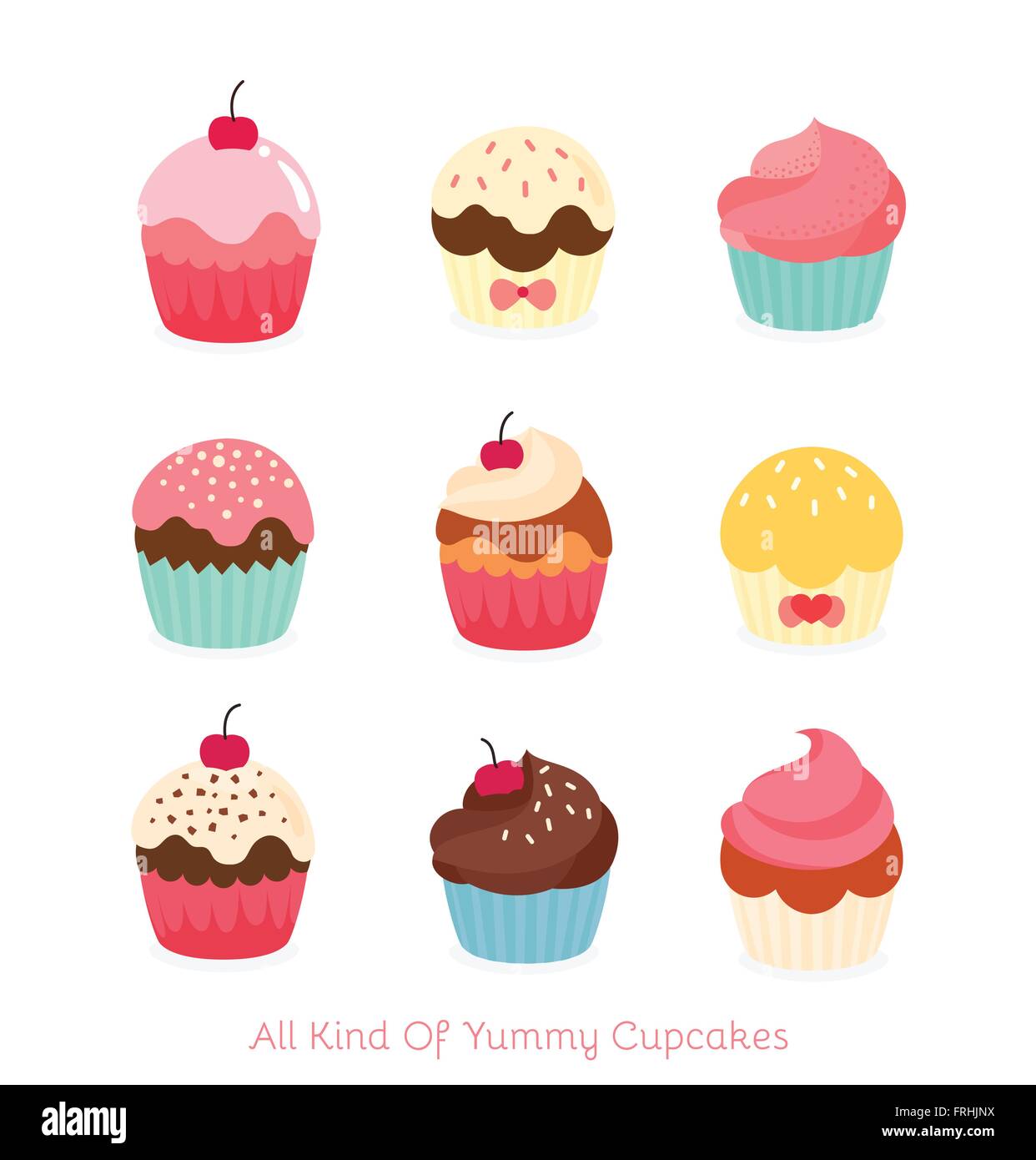 Cupcake vector vectors hi-res stock photography and images - Alamy