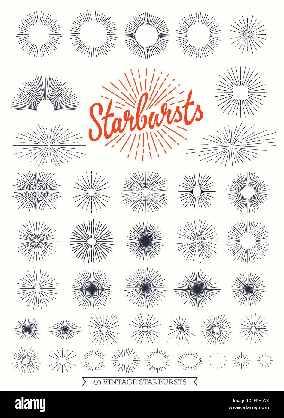 Premium starbursts collection. Designers Collection Stock Vector Image ...
