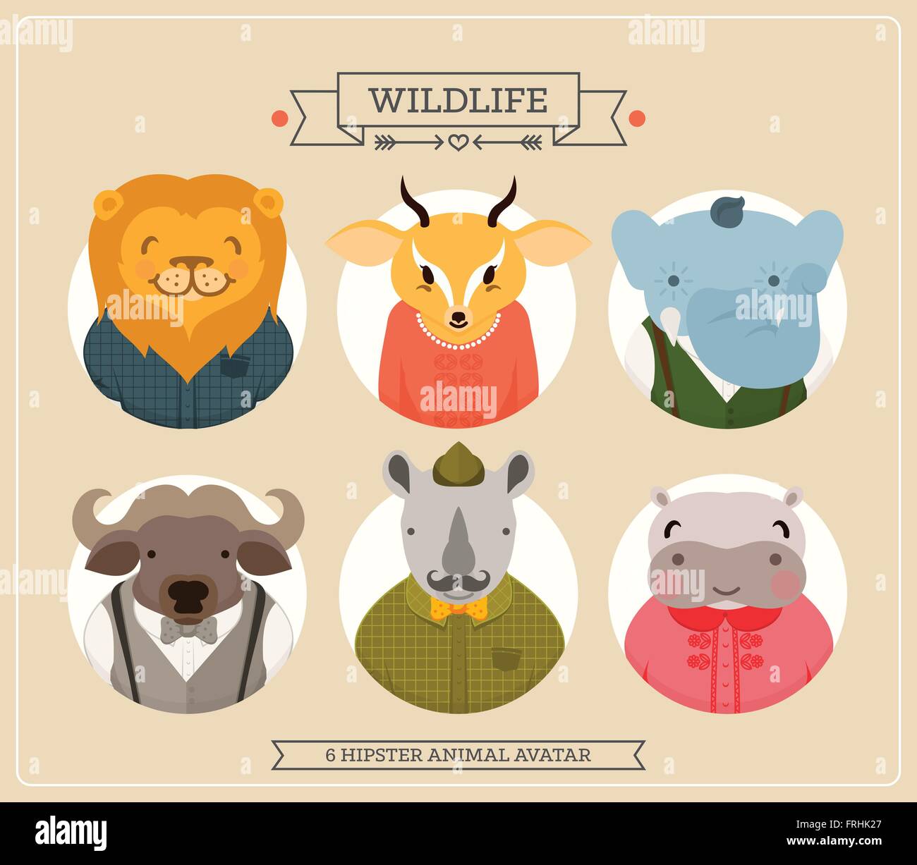 An Old-fashion wildlife vector illustration Stock Vector Image & Art ...