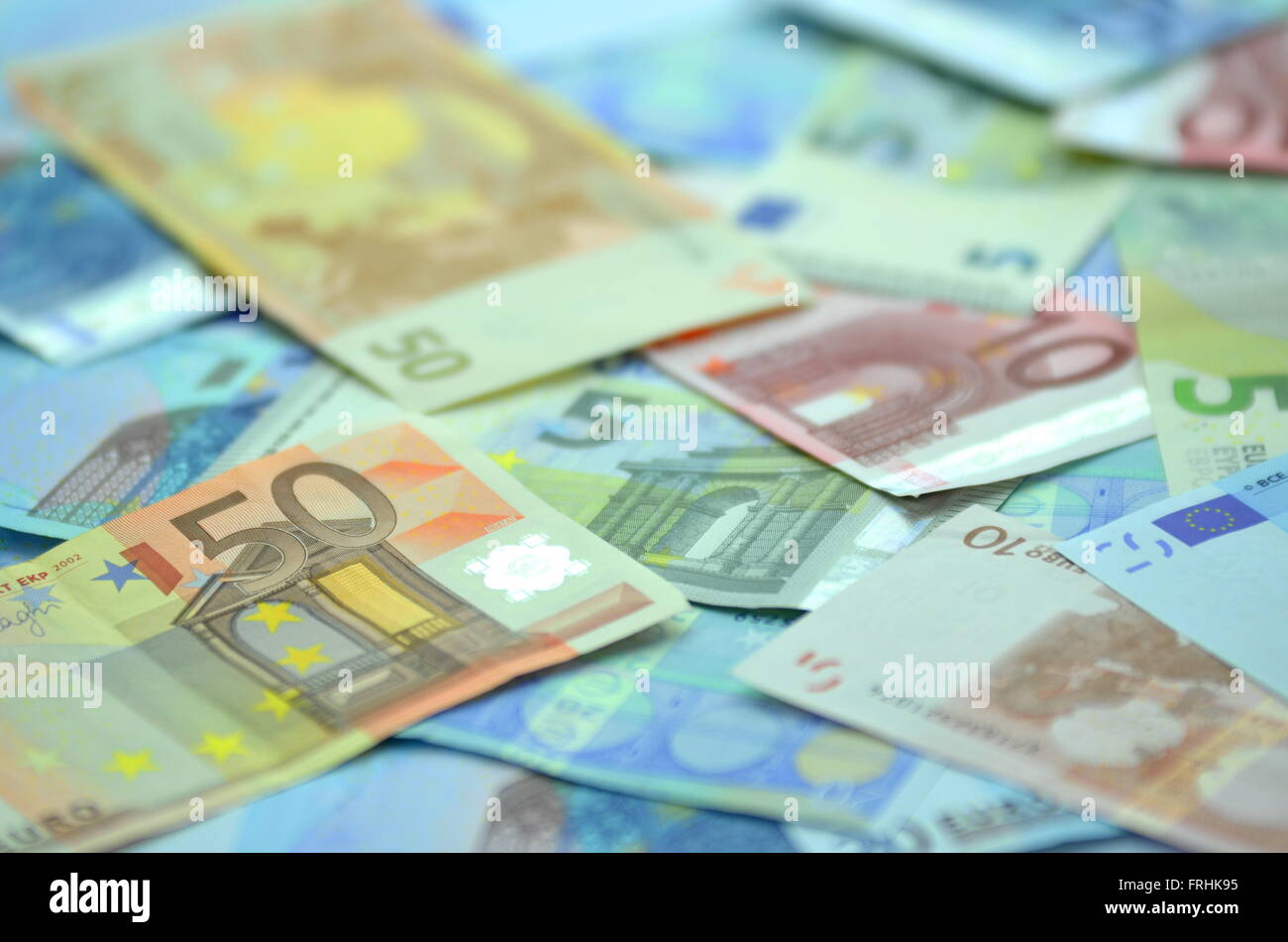 variety of euro banknotes Stock Photo - Alamy