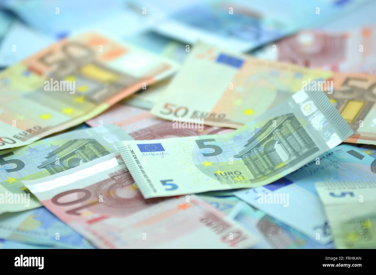 variety of euro banknotes Stock Photo - Alamy