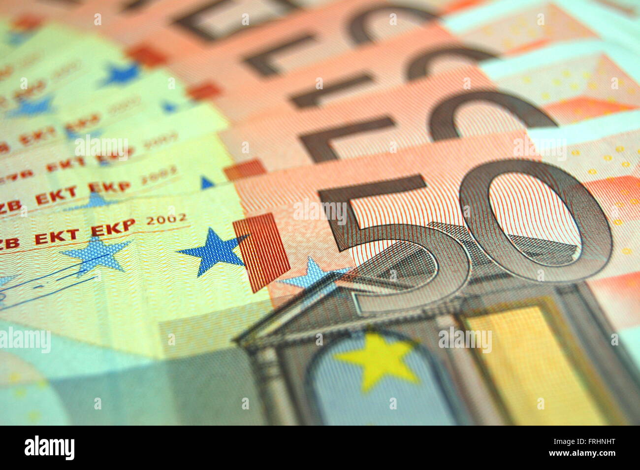 fifty euro banknotes Stock Photo - Alamy