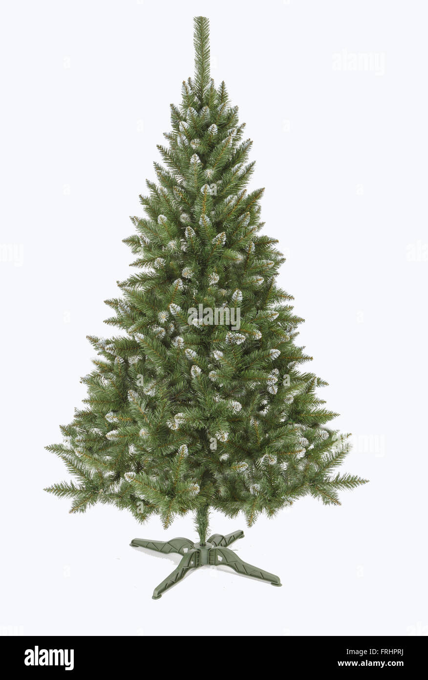 Holiday Christmas Tree in varying stages of assembly on white Stock ...