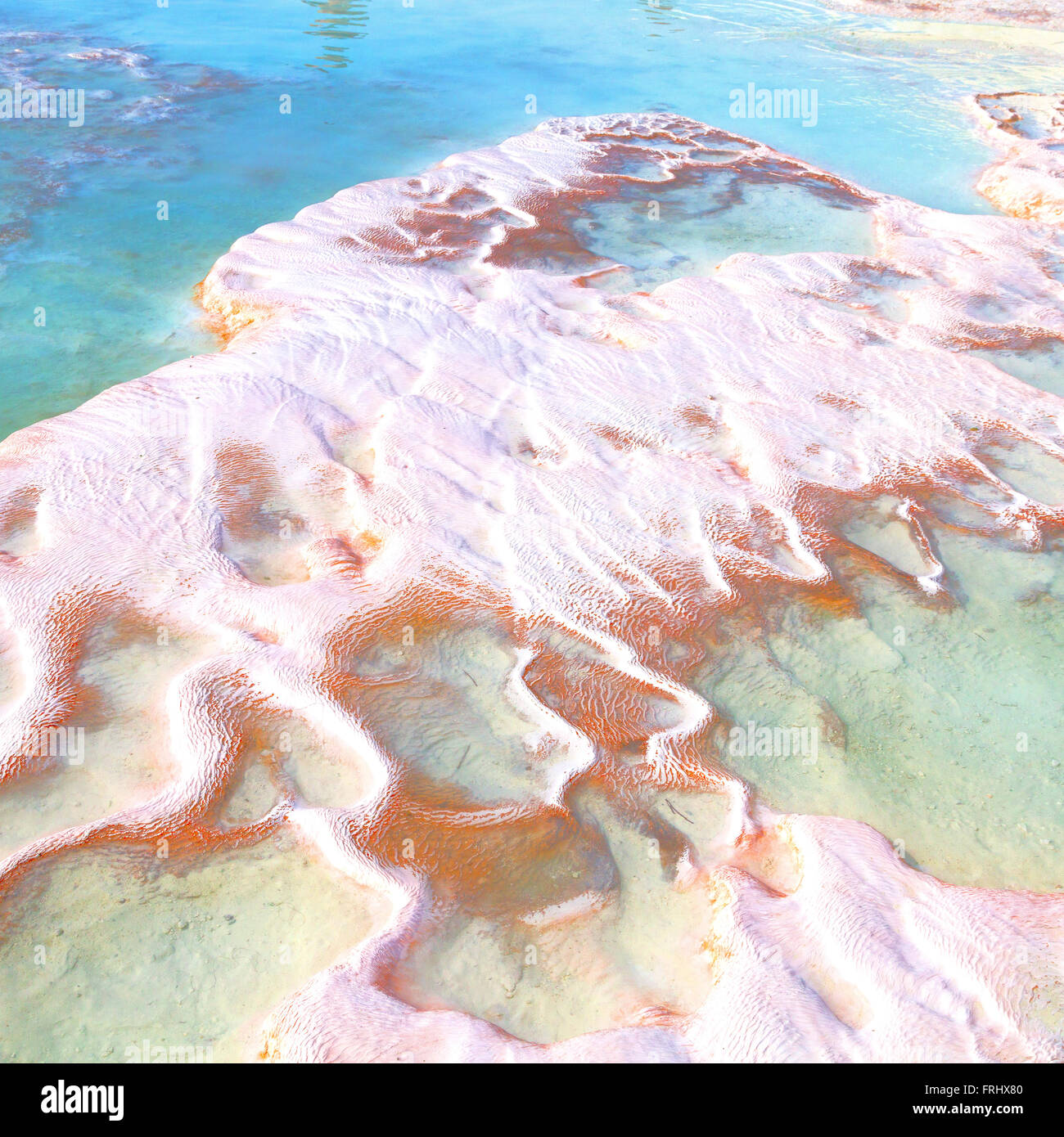 unique abstract in pamukkale turkey asia the old calcium bath and ...