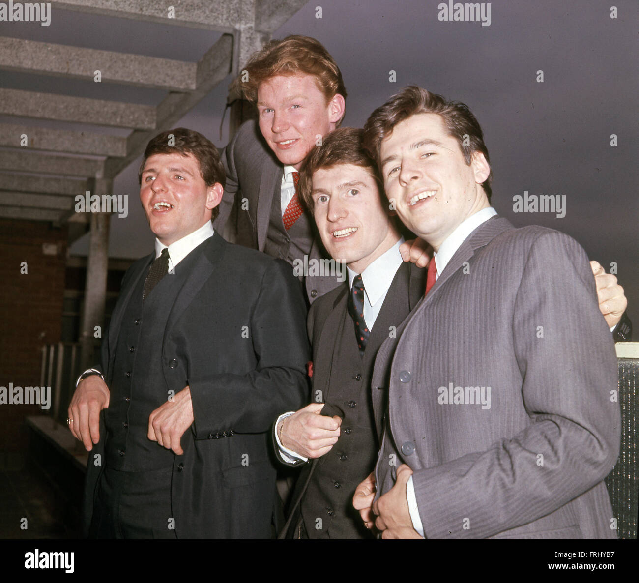 THE SEARCHERS English pop group in 1964. From left: Tony Jackson, John ...