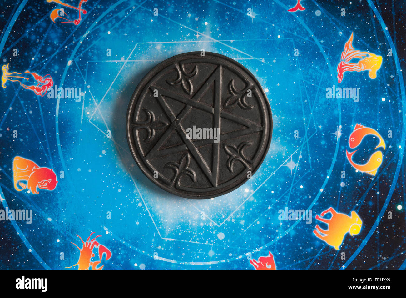 pentagram and astrology Stock Photo - Alamy
