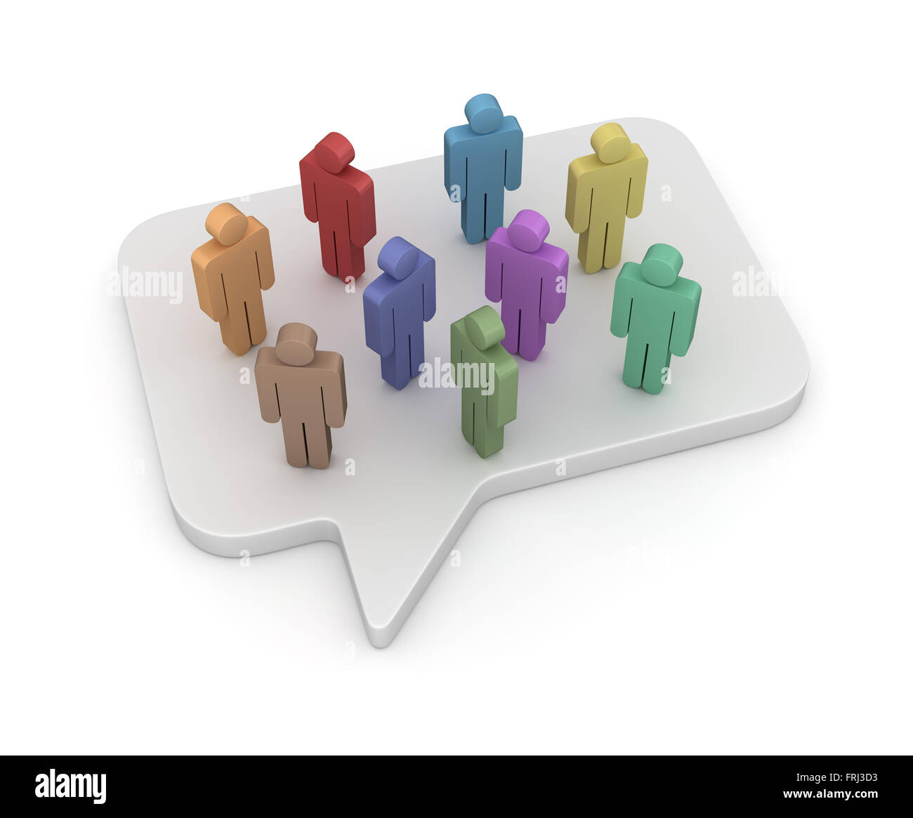 3d people talking hi-res stock photography and images - Alamy