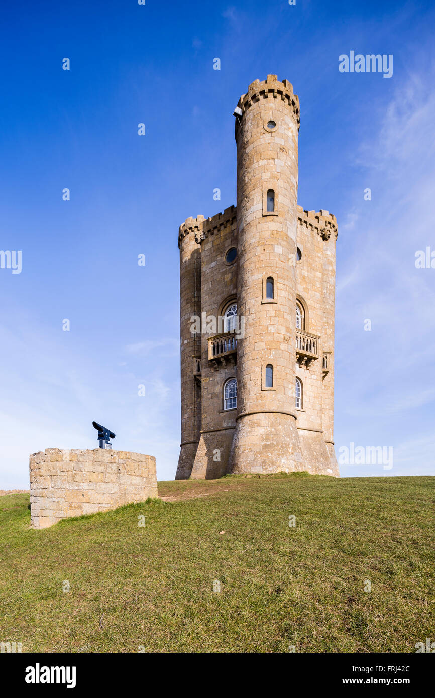 The distinctive folly known as Broadway Tower at Broadway Country Park ...