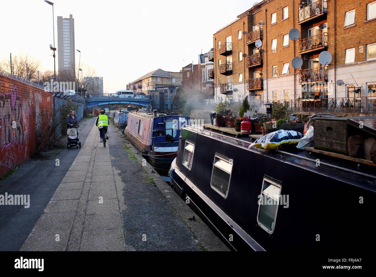 Westbourne Green area of London beside the canal England UK Stock Photo ...