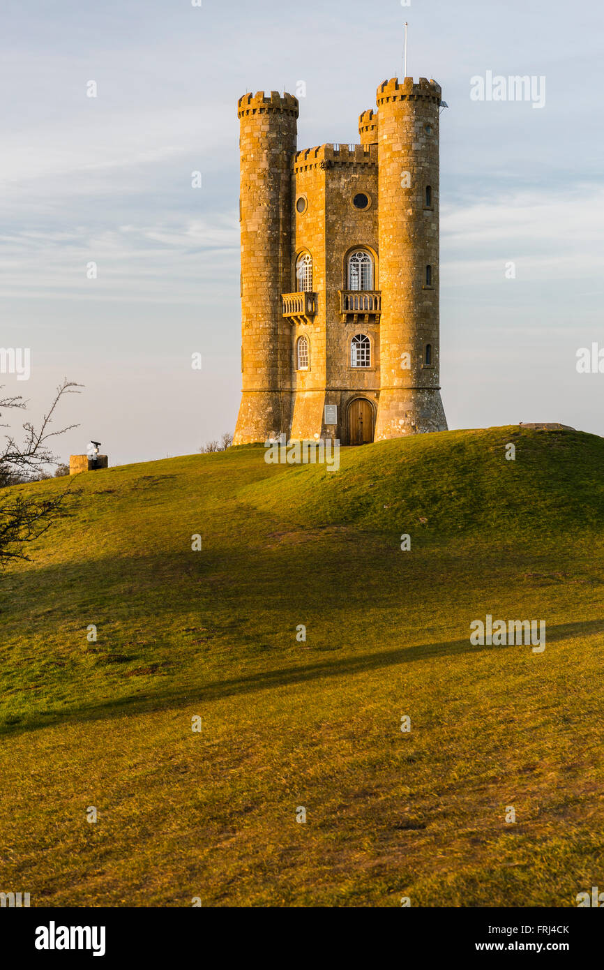 The distinctive folly known as Broadway Tower at Broadway Country Park ...