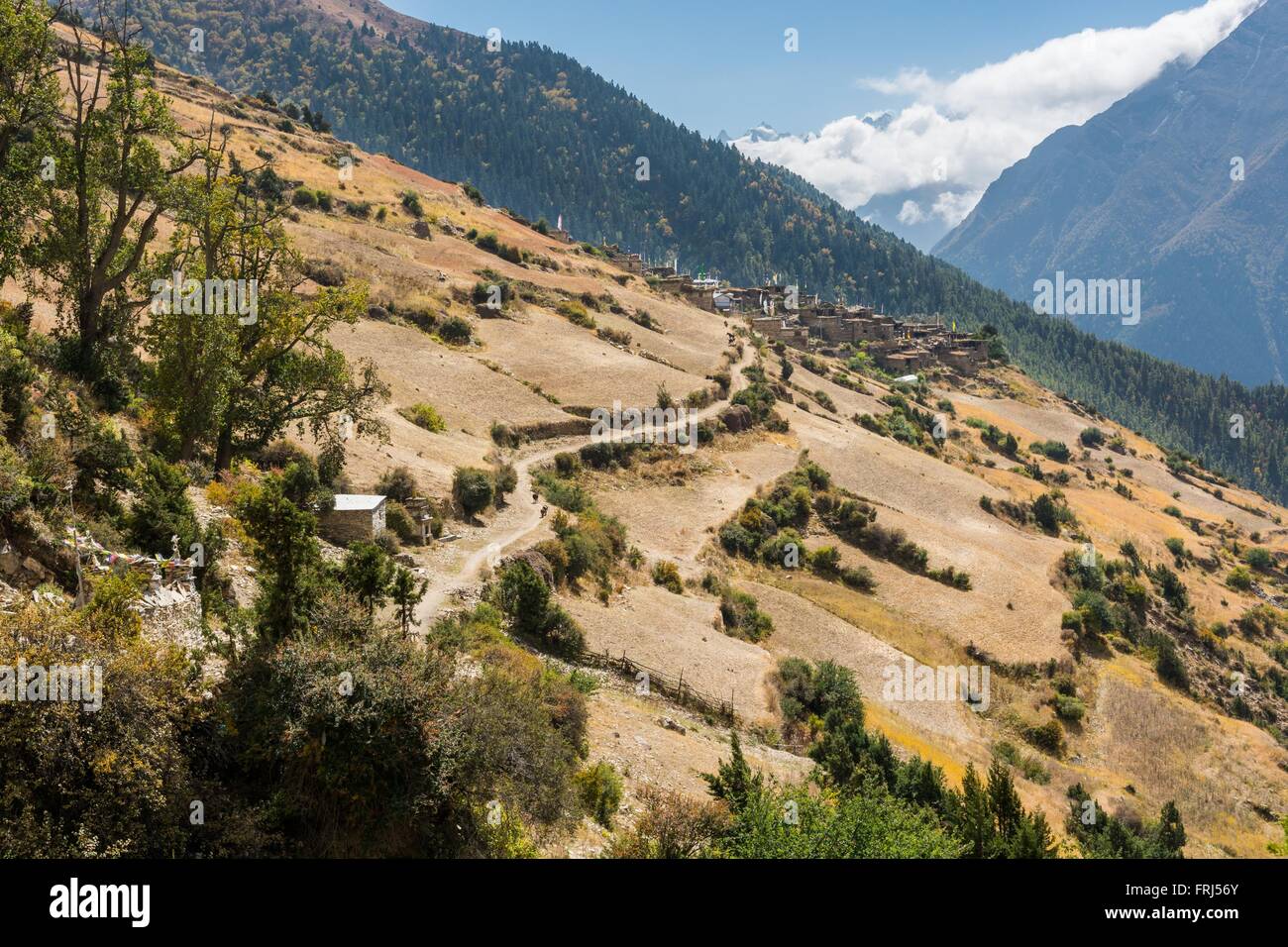 Traditional stone build village Stock Photo - Alamy