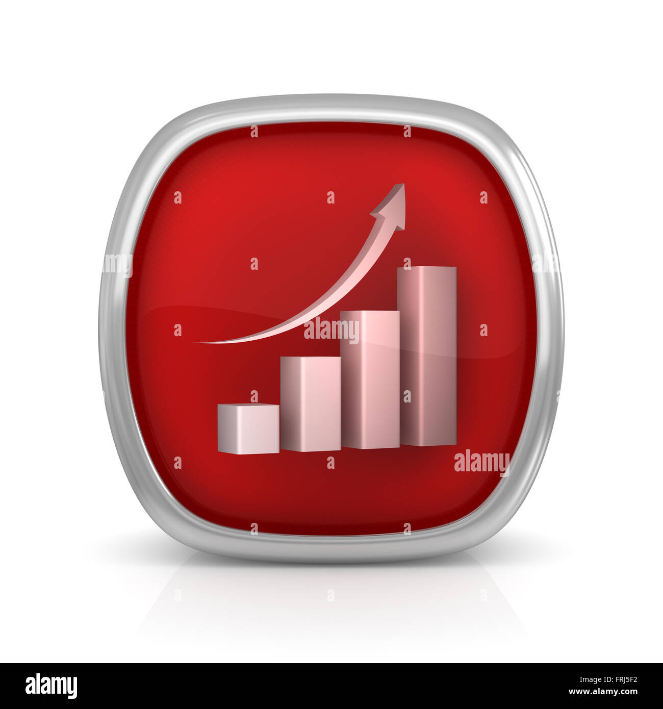 Chart growth business icon Cut Out Stock Images & Pictures - Alamy