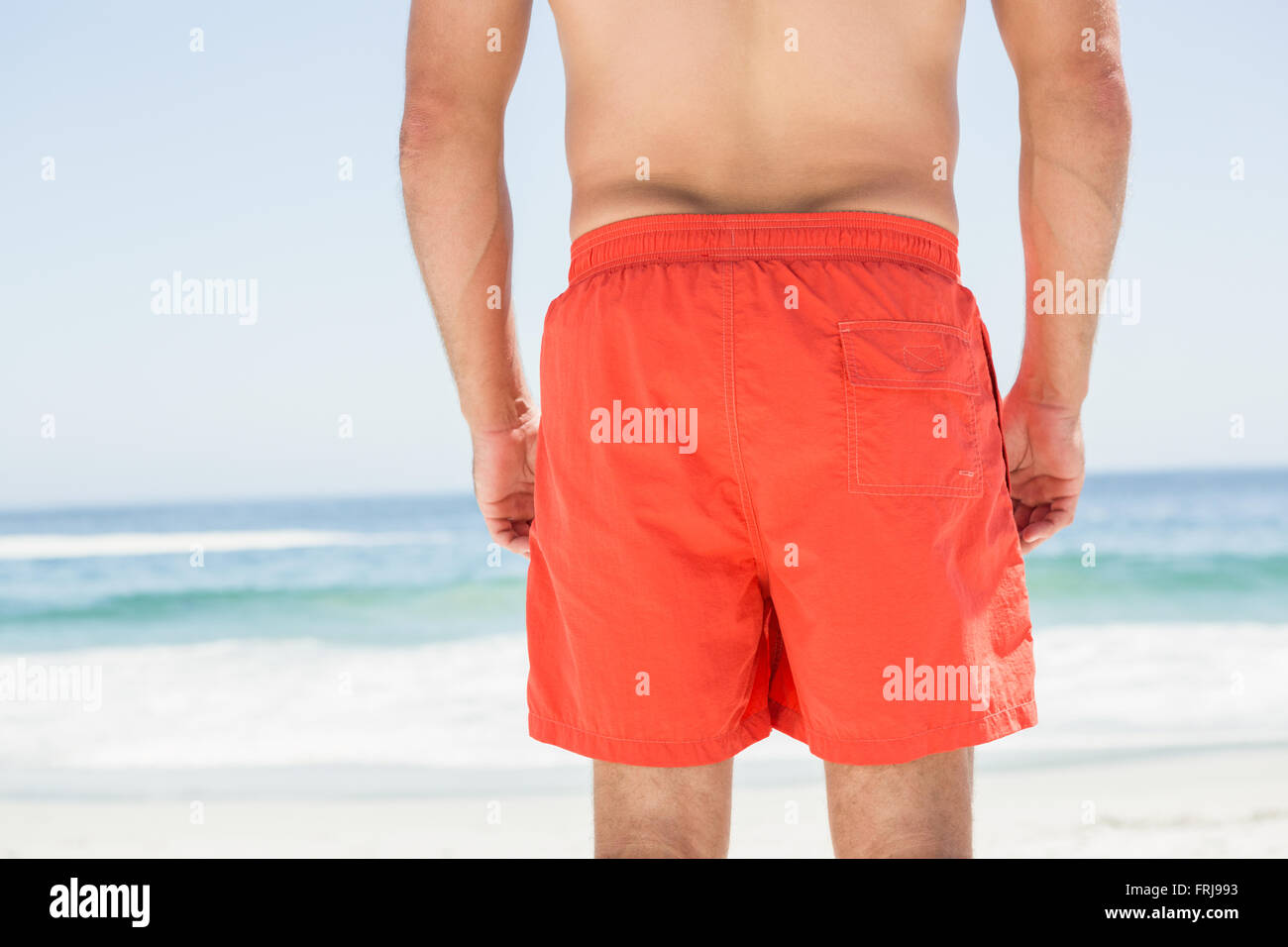 Man swimming trunks beach hi-res stock photography and images - Alamy