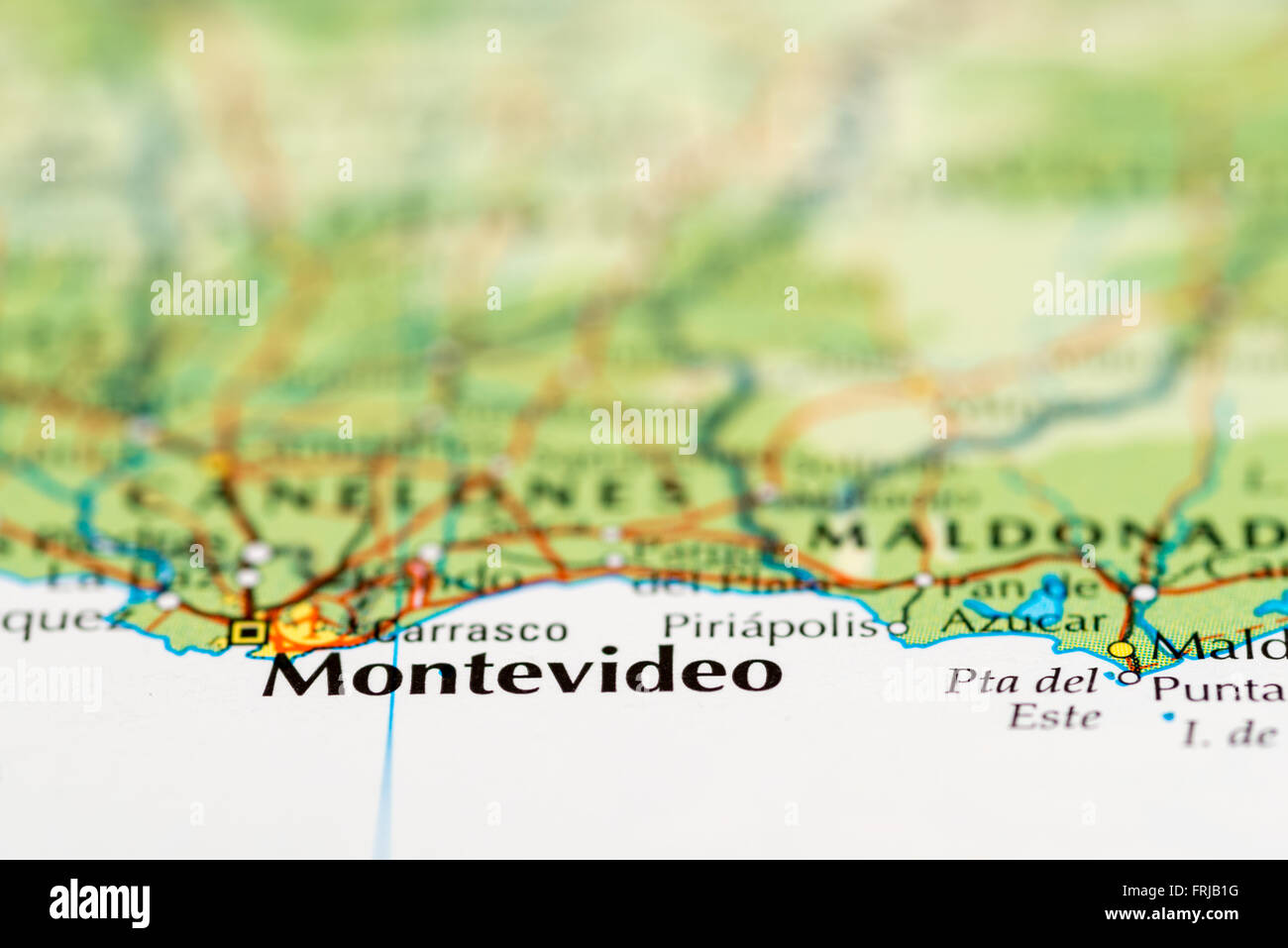 Map of montevideo hi-res stock photography and images - Alamy