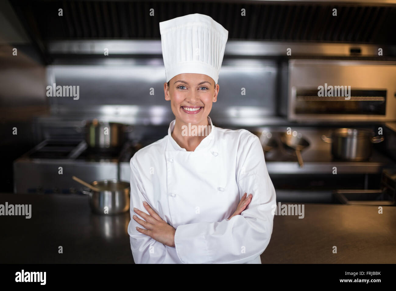 Attractive female chef restaurant hi-res stock photography and images ...