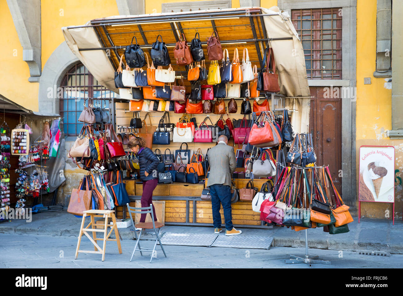 Market Stall, Florence, Italy Stock Photo - Alamy