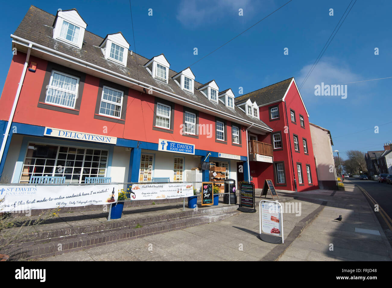 St davids town centre in pembrokeshire hi-res stock photography and ...