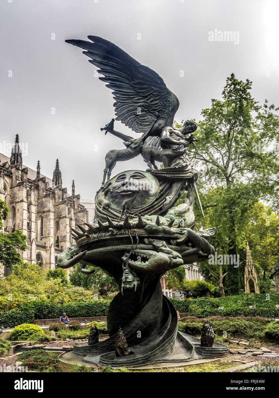 Peace Fountain outside the Cathedral Church of Saint John the Divine ...