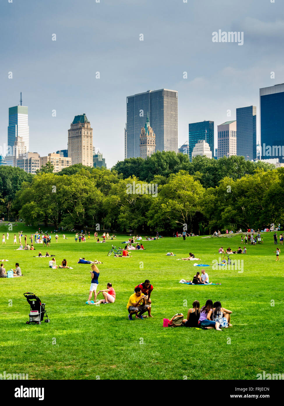 Central park new york city grass hi-res stock photography and images ...