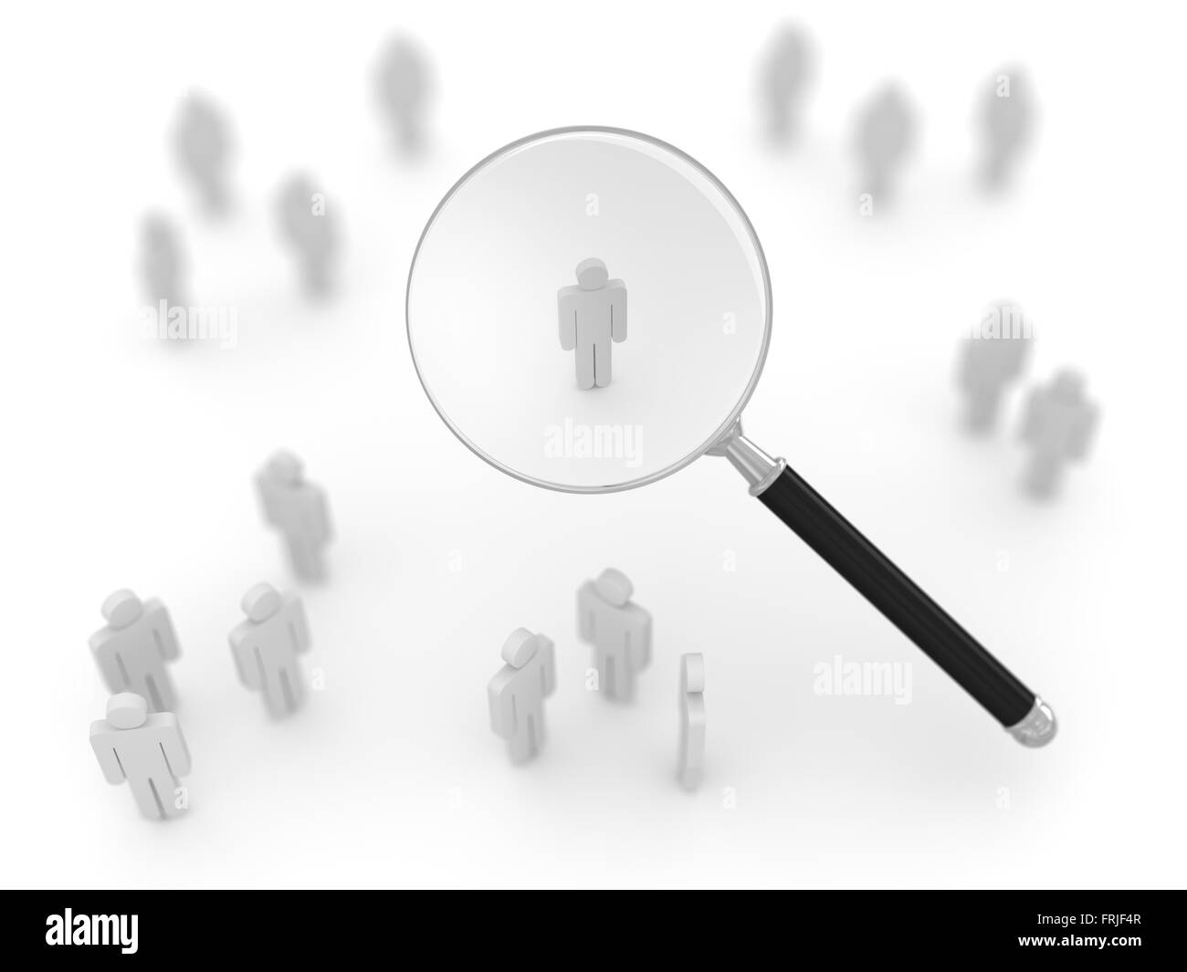 3d man search magnifying glass hi-res stock photography and images - Alamy