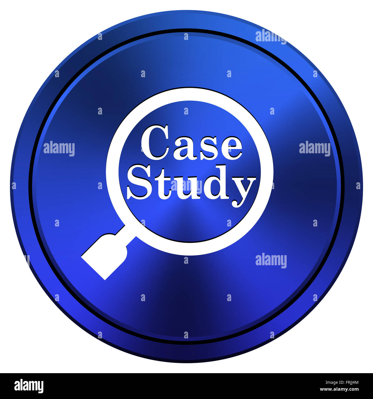 Case study icon blue internet hi-res stock photography and images - Alamy