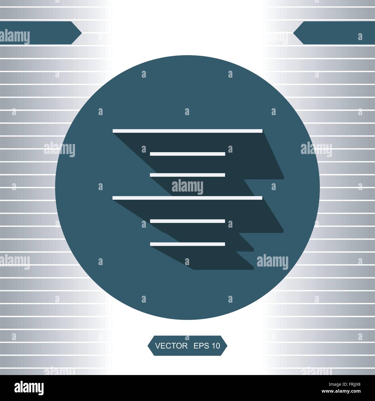 Center align icon vector Stock Vector Images - Alamy