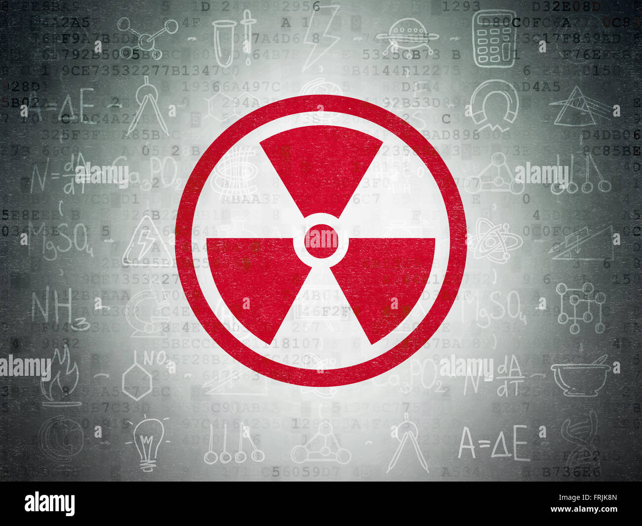 Science concept: Radiation on Digital Paper background Stock Photo - Alamy