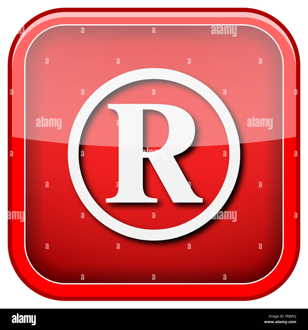 Red Registered Trademark Symbol