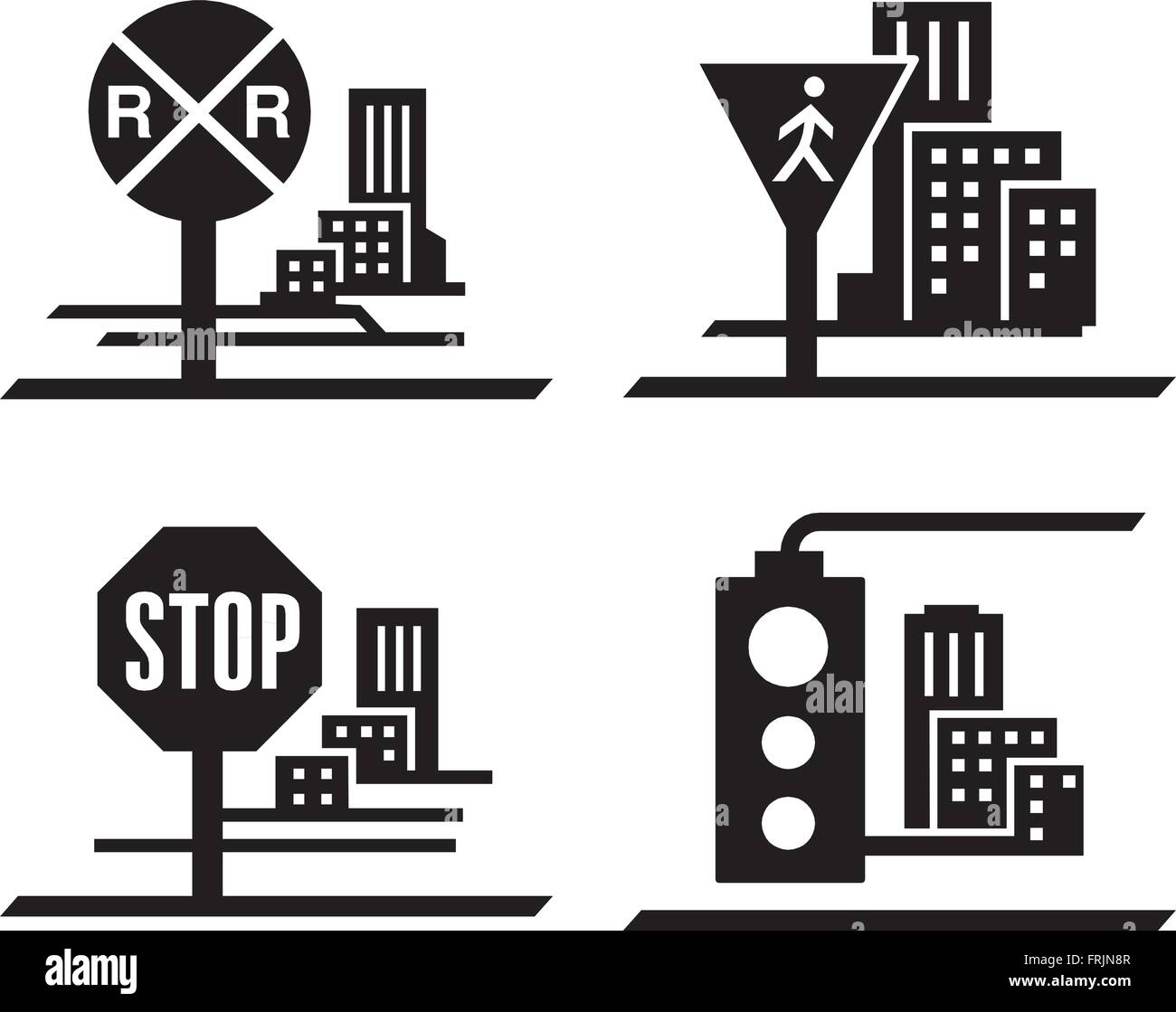 icon traffic signs Stock Vector Image & Art - Alamy