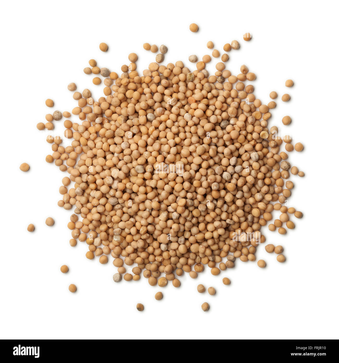 Heap of dried mustard seeds on white background Stock Photo - Alamy