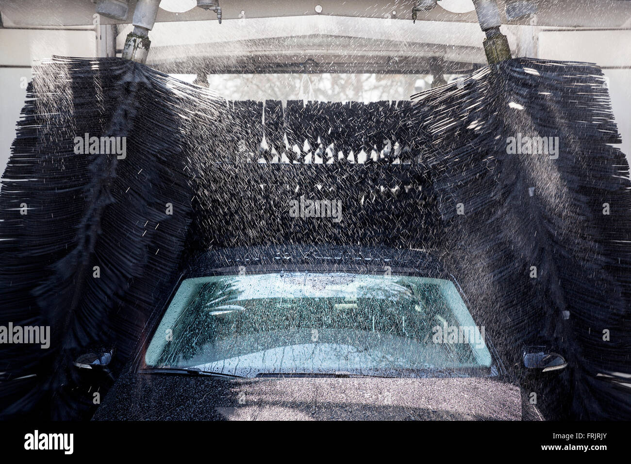Car during washing process Stock Photo - Alamy
