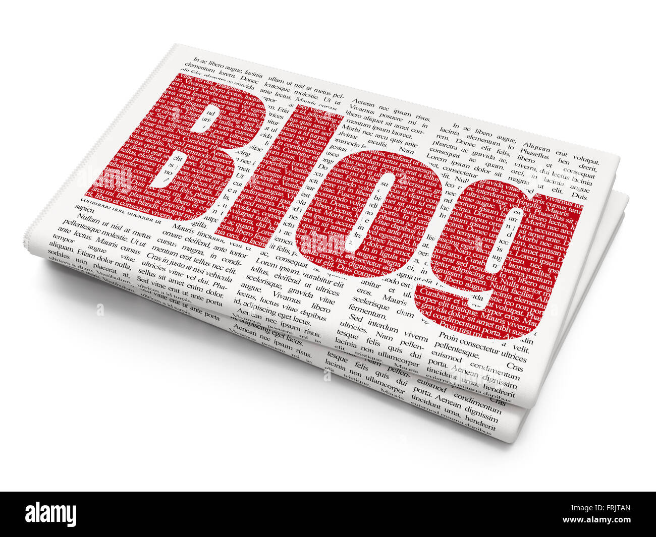 Web design concept: Blog on Newspaper background Stock Photo - Alamy