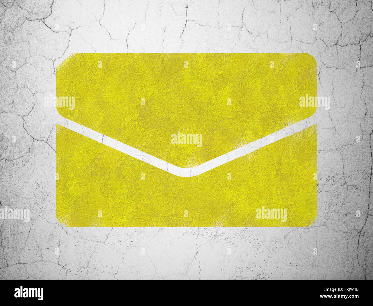 Finance concept: Email on wall background Stock Photo - Alamy