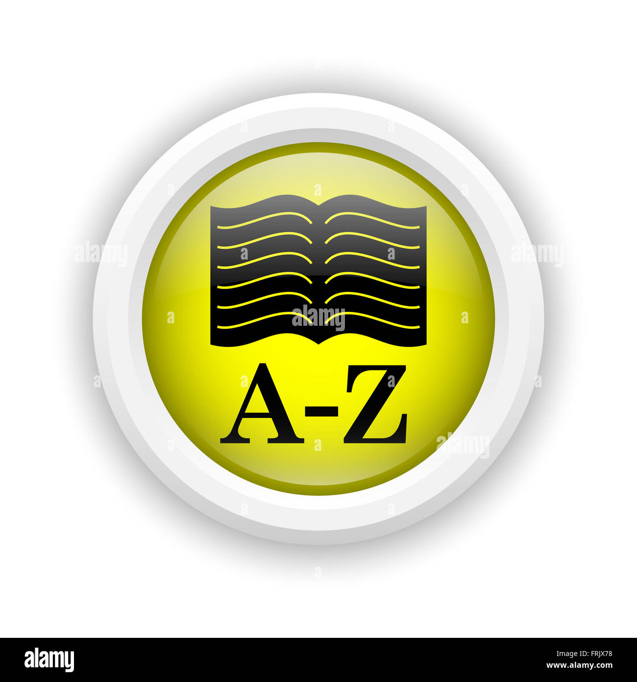 Learning icon yellow 3d teacher hi-res stock photography and images - Alamy