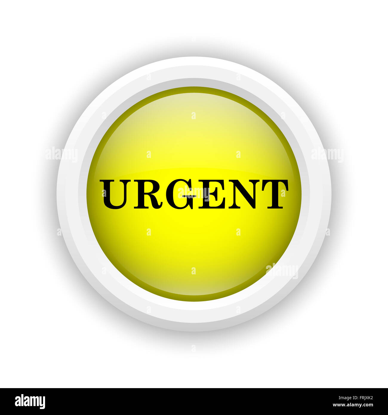 Urgent sign black round Cut Out Stock Images & Pictures - Alamy