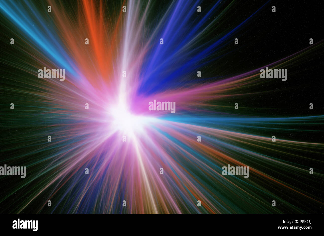 Explosion in space like abstract background illustration Stock Photo ...