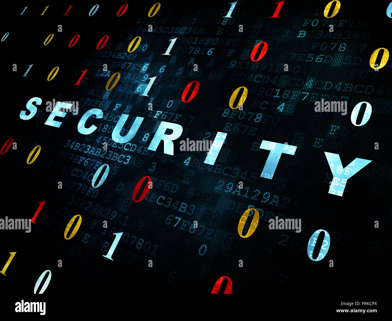 Protection concept: Security on Digital background Stock Photo - Alamy