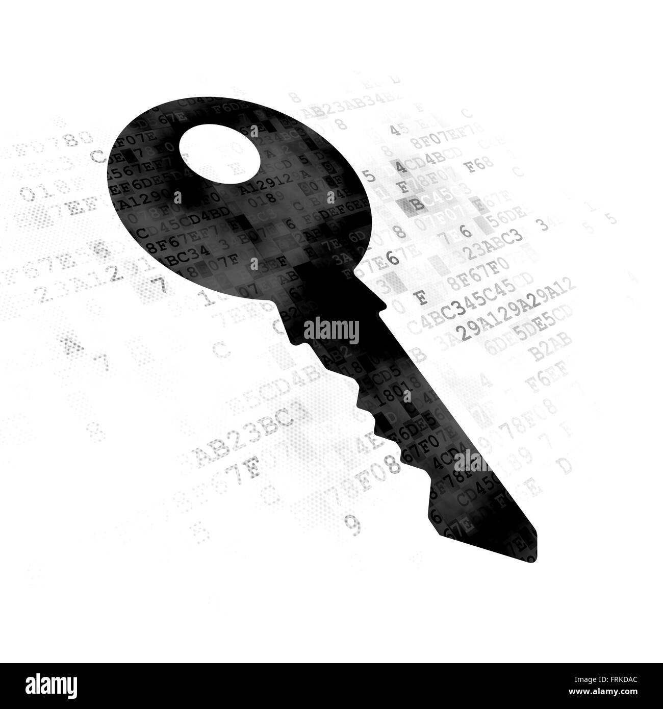 Security concept: Key on Digital background Stock Photo - Alamy