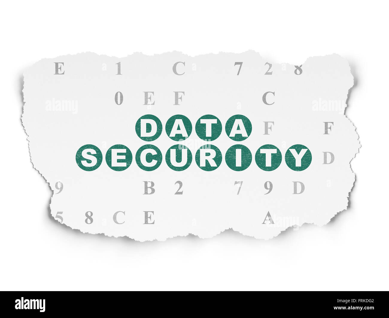 Protection concept: Data Security on Torn Paper background Stock Photo ...