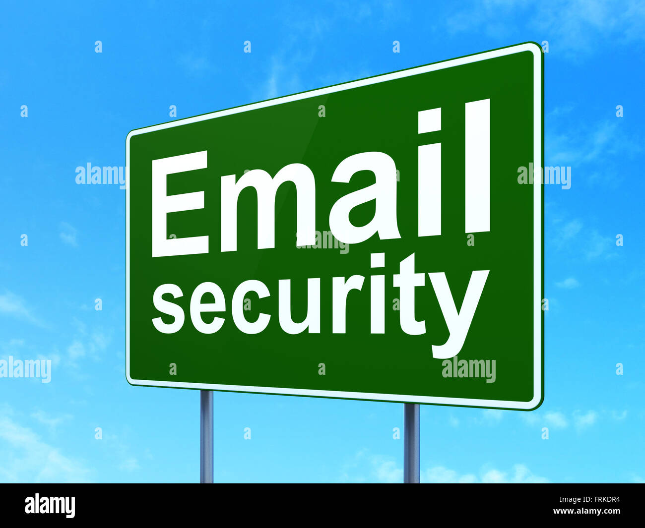 Safety concept: Email Security on road sign background Stock Photo - Alamy