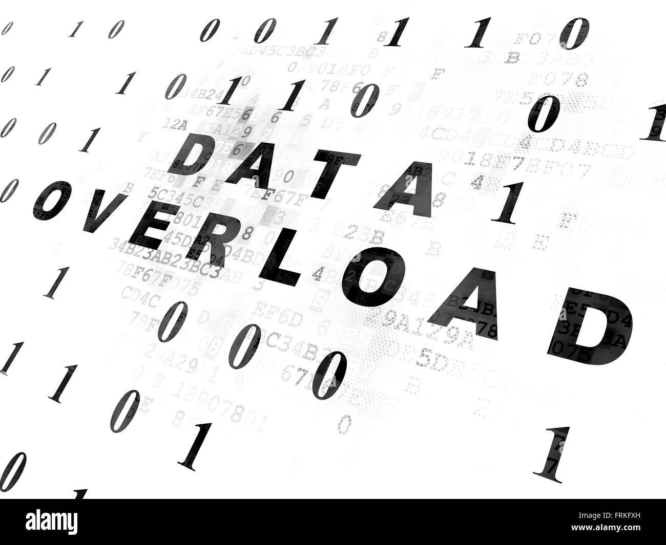 Data concept: Data Overload on Digital background Stock Photo - Alamy