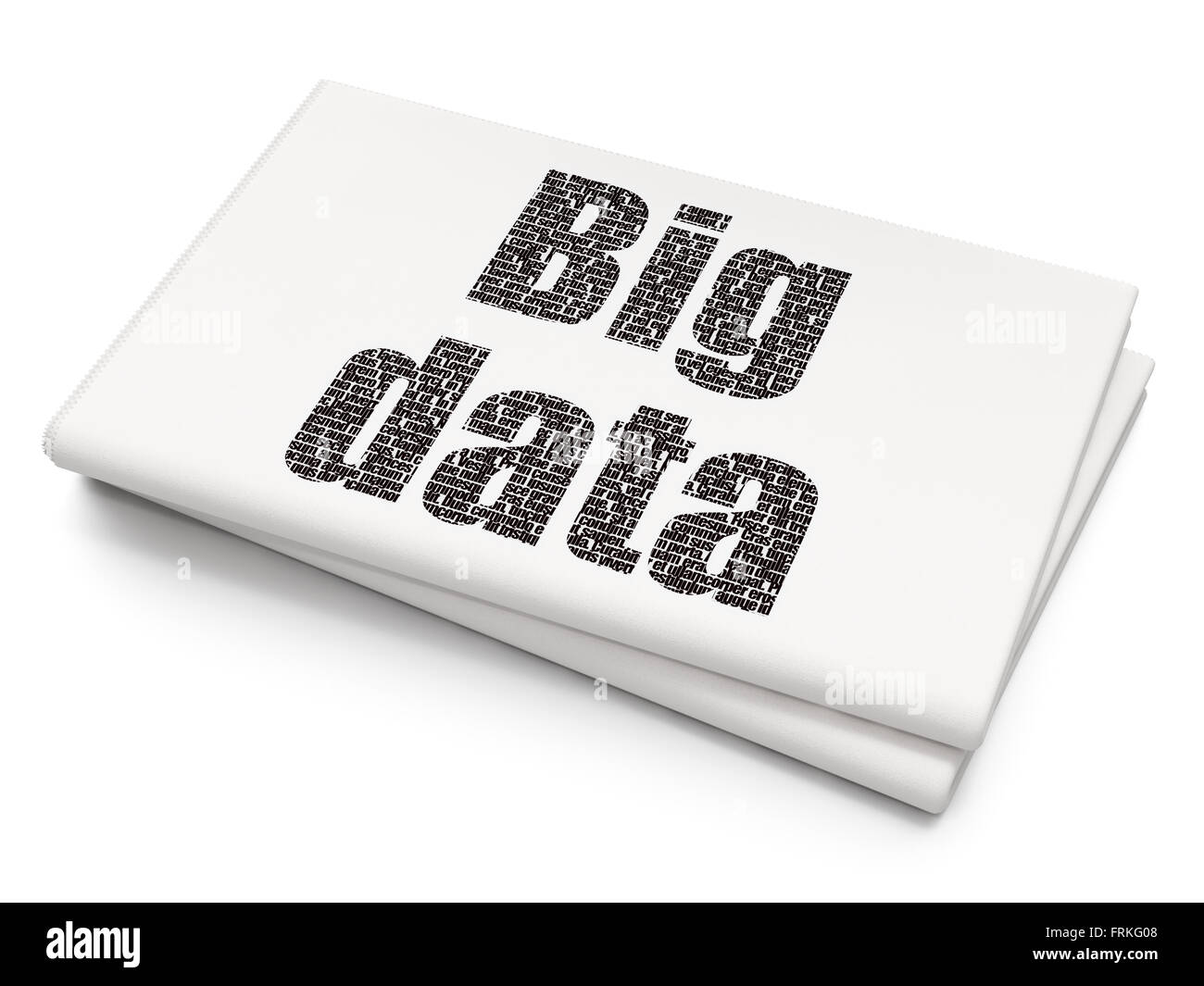 Data concept: Big Data on Blank Newspaper background Stock Photo - Alamy
