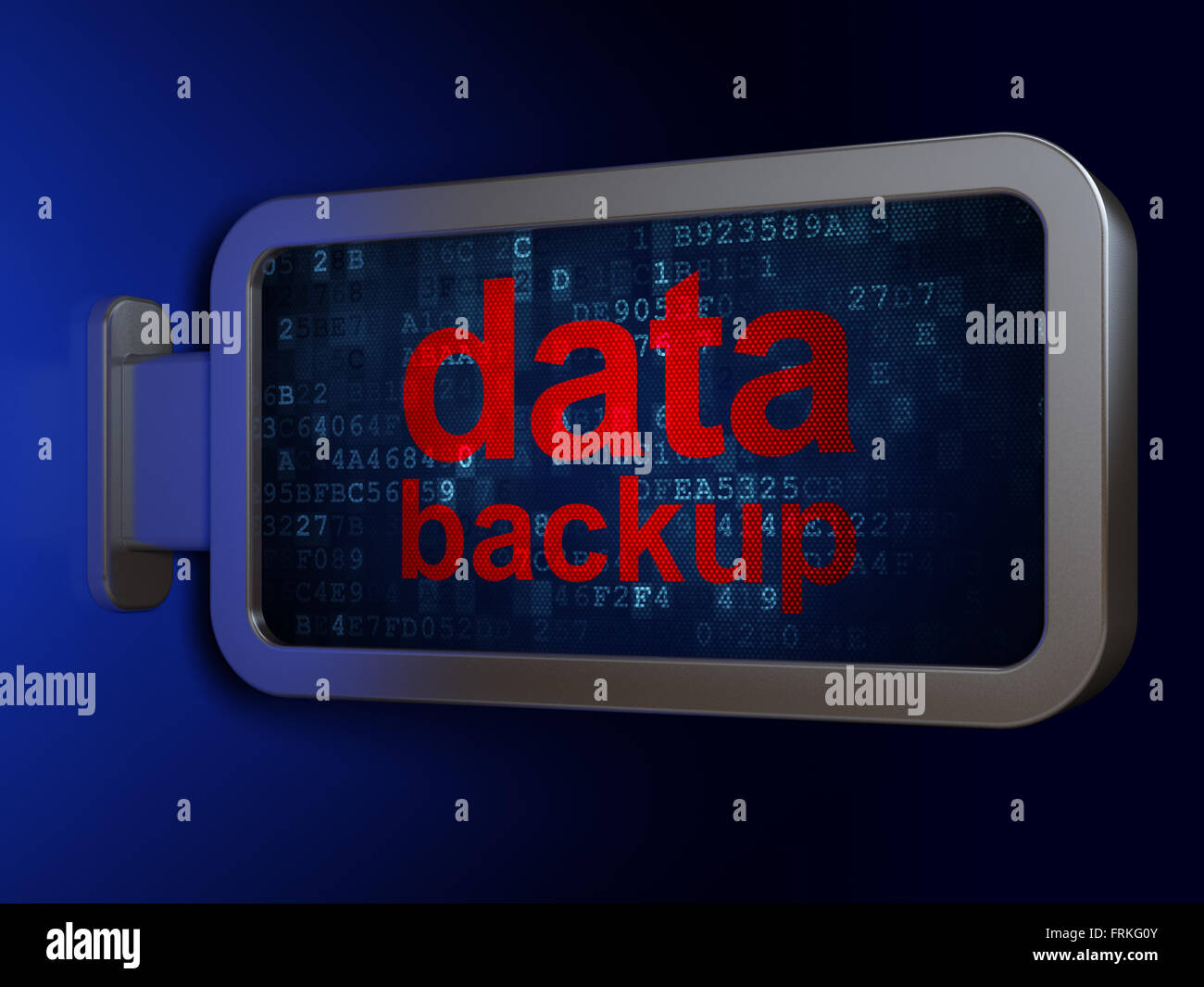 Data concept: Data Backup on billboard background Stock Photo - Alamy