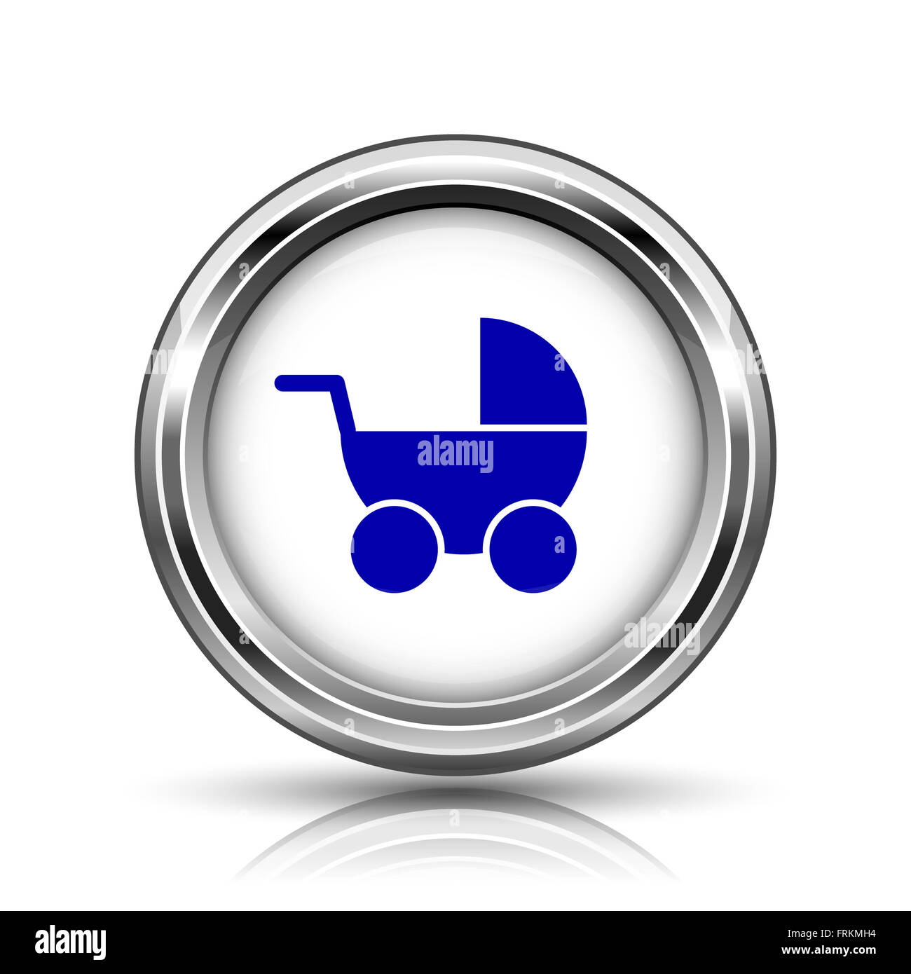 Shiny glossy icon - internet metallic button Stock Photo - Alamy