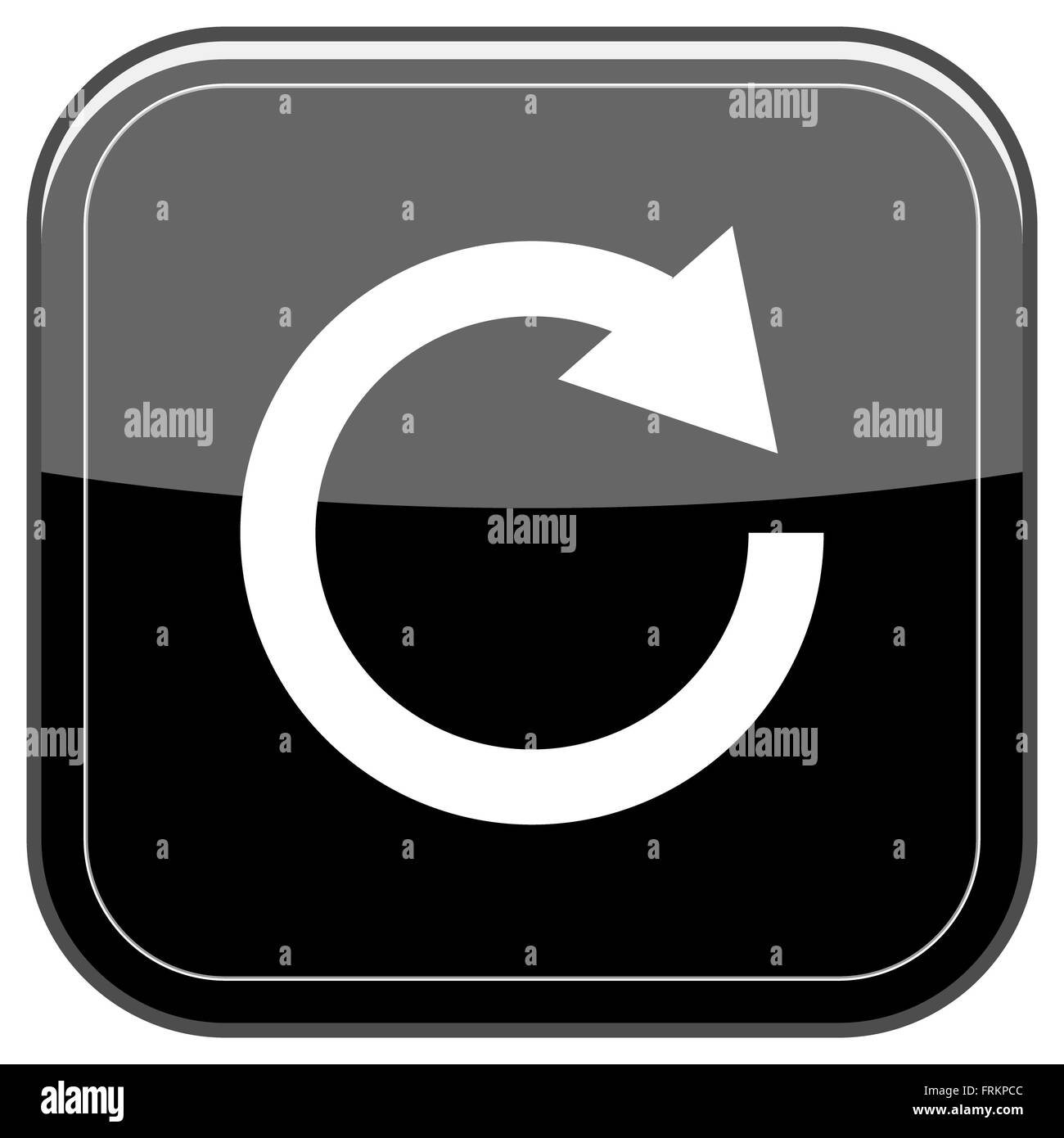 Refresh navigation icon glossy button Cut Out Stock Images & Pictures ...