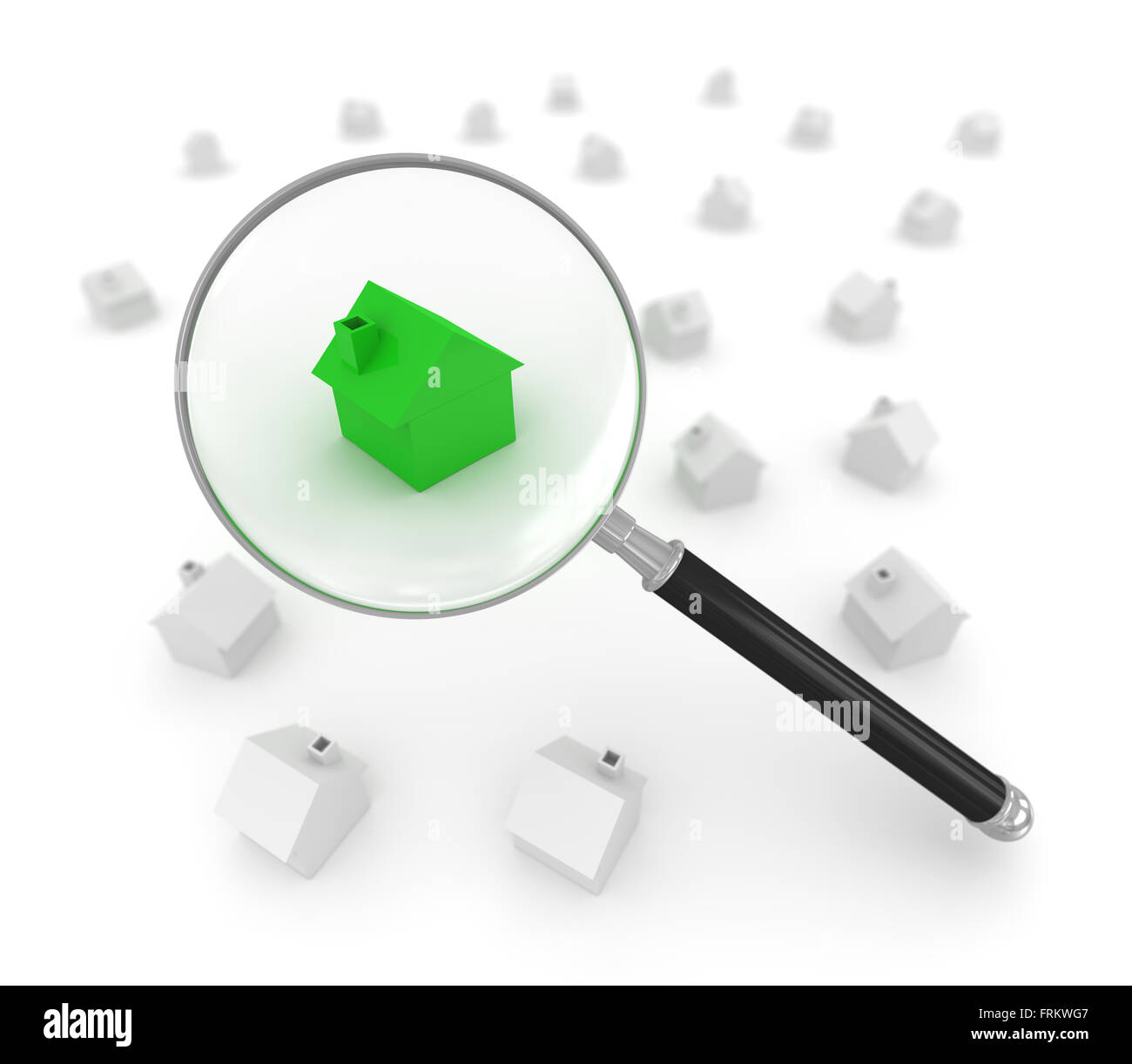 Search house , This is a computer generated and 3d rendered picture ...