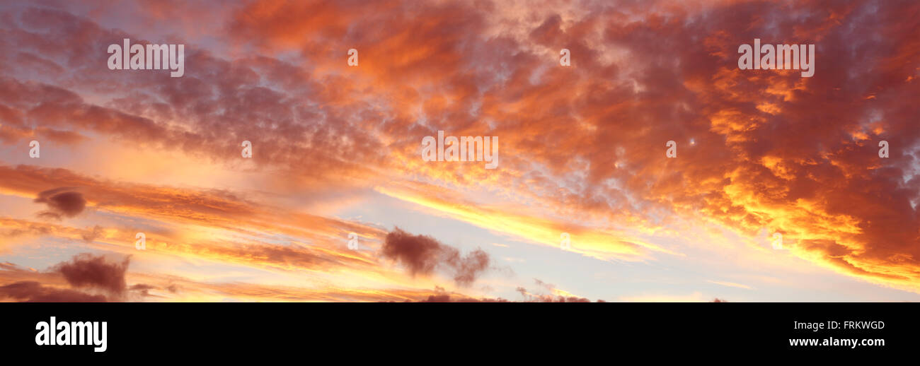 Sunlit clouds in summer sky Stock Photo - Alamy